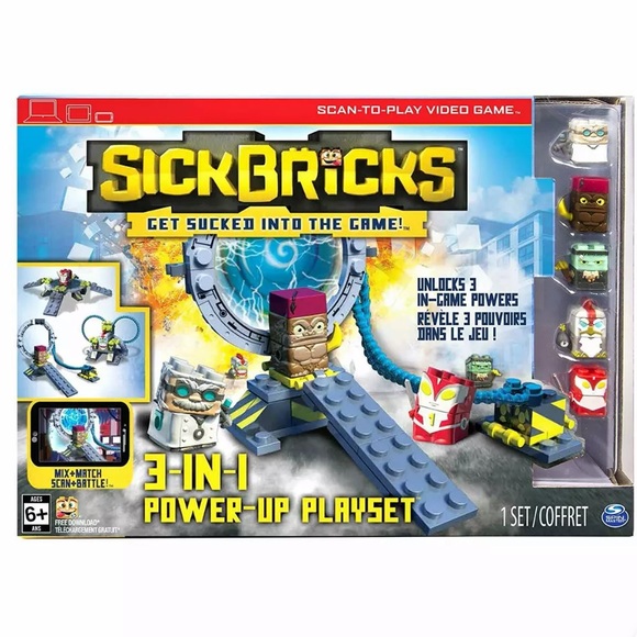 Spin Master | Toys | Sick Bricks Scan Play Video Game Powerup Playset ...